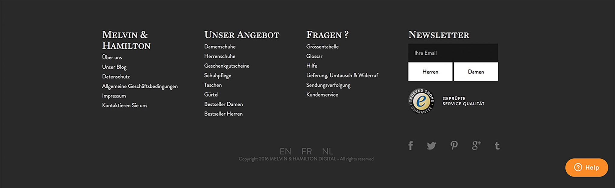 Footer of an online store - best practices — Kiwee Blog